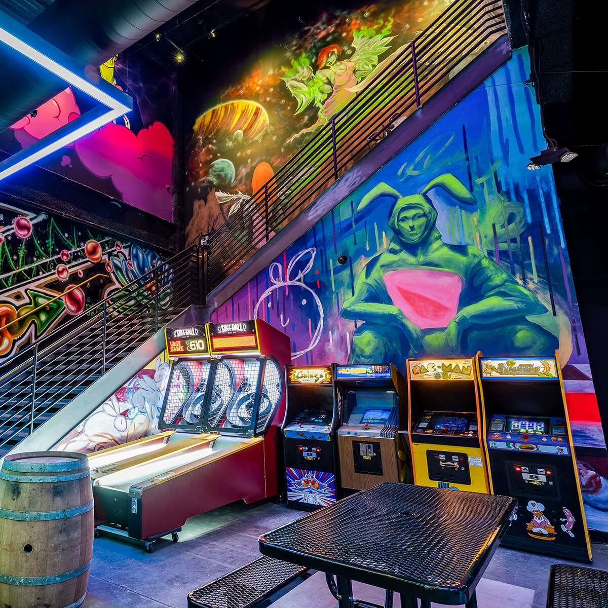 Asylum Bar + Arcade: Vintage Fun With a Modern Twist